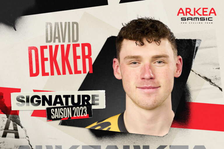 David Dekker s'engage avec Arkéa-Samsic - Velo 101