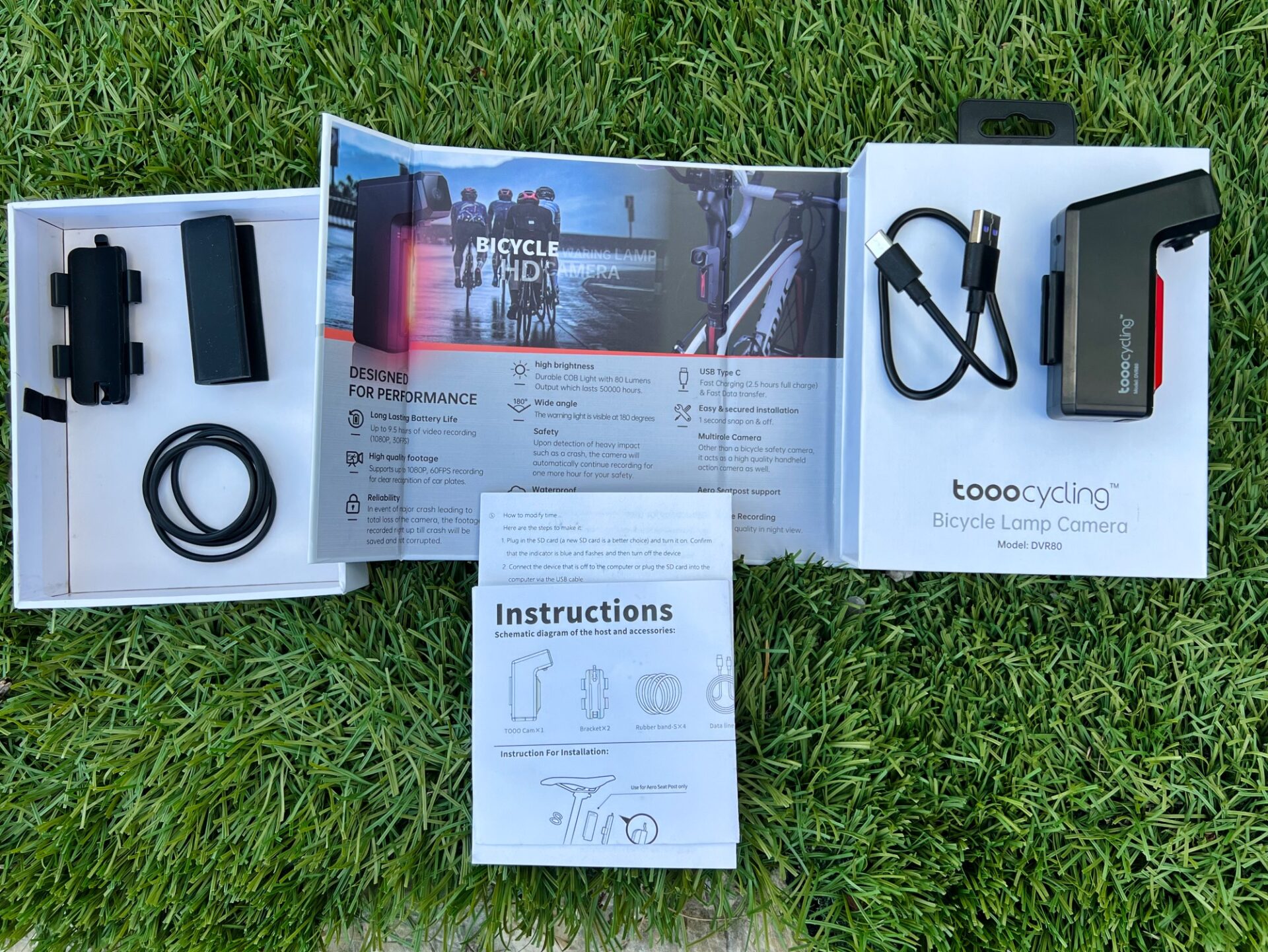 Test de l'éclairage - dashcam Tooo Cycling DVR80 - Velo 101