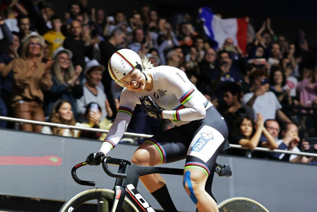 Mathilde Gros impressionne sur l'UCI Track Champions League. - Velo 101