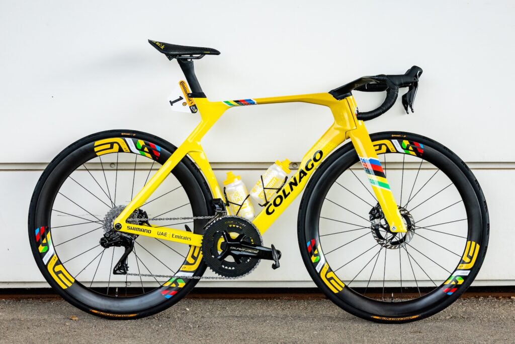 Le Colnago Y1RS de Pogacar : En jaune pour enfoncer le clou à Paris ...