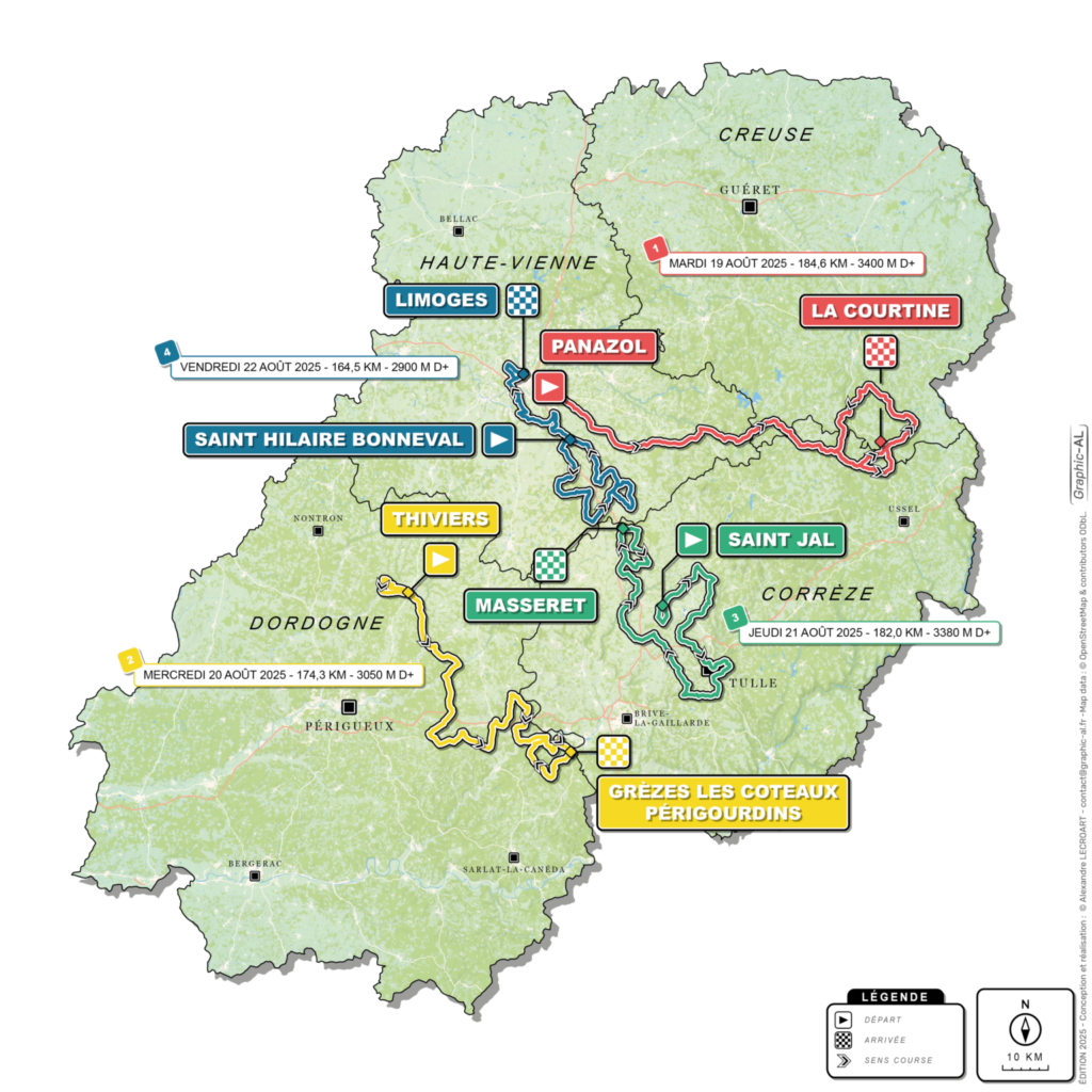 Tour du Limousin 2025 : parcours, favoris, diffusion TV - Velo 101