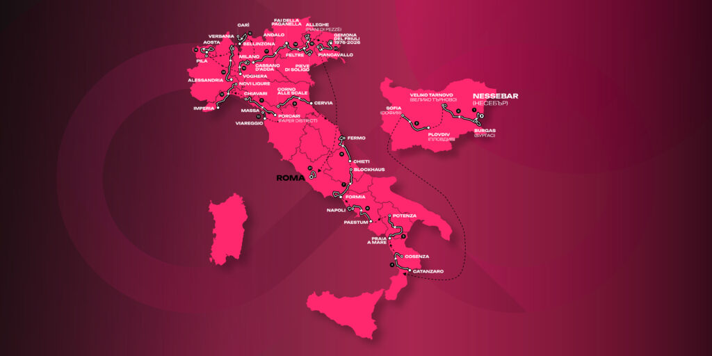 Giro d'Italia 2026 : le profil des 21 étapes - Velo 101